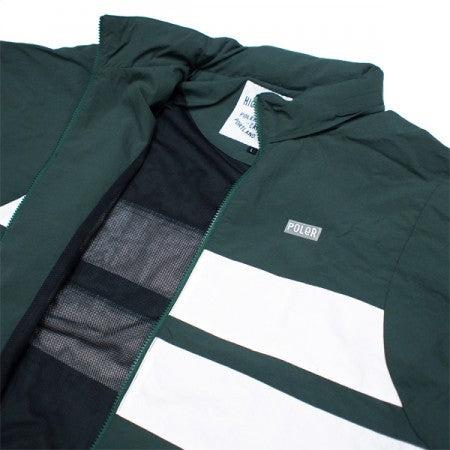 POLeR ジャケット "RETRO LINE WINDBREAKER" (Green) – PLUGS